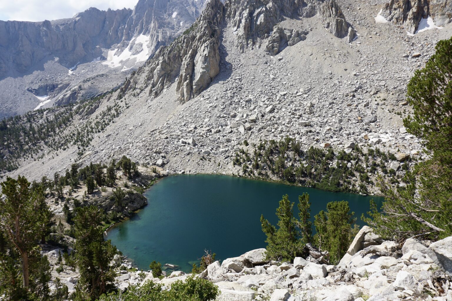 Hiking over Kearsarge Pass to Kearsarge Lakes - Beyond These Borders