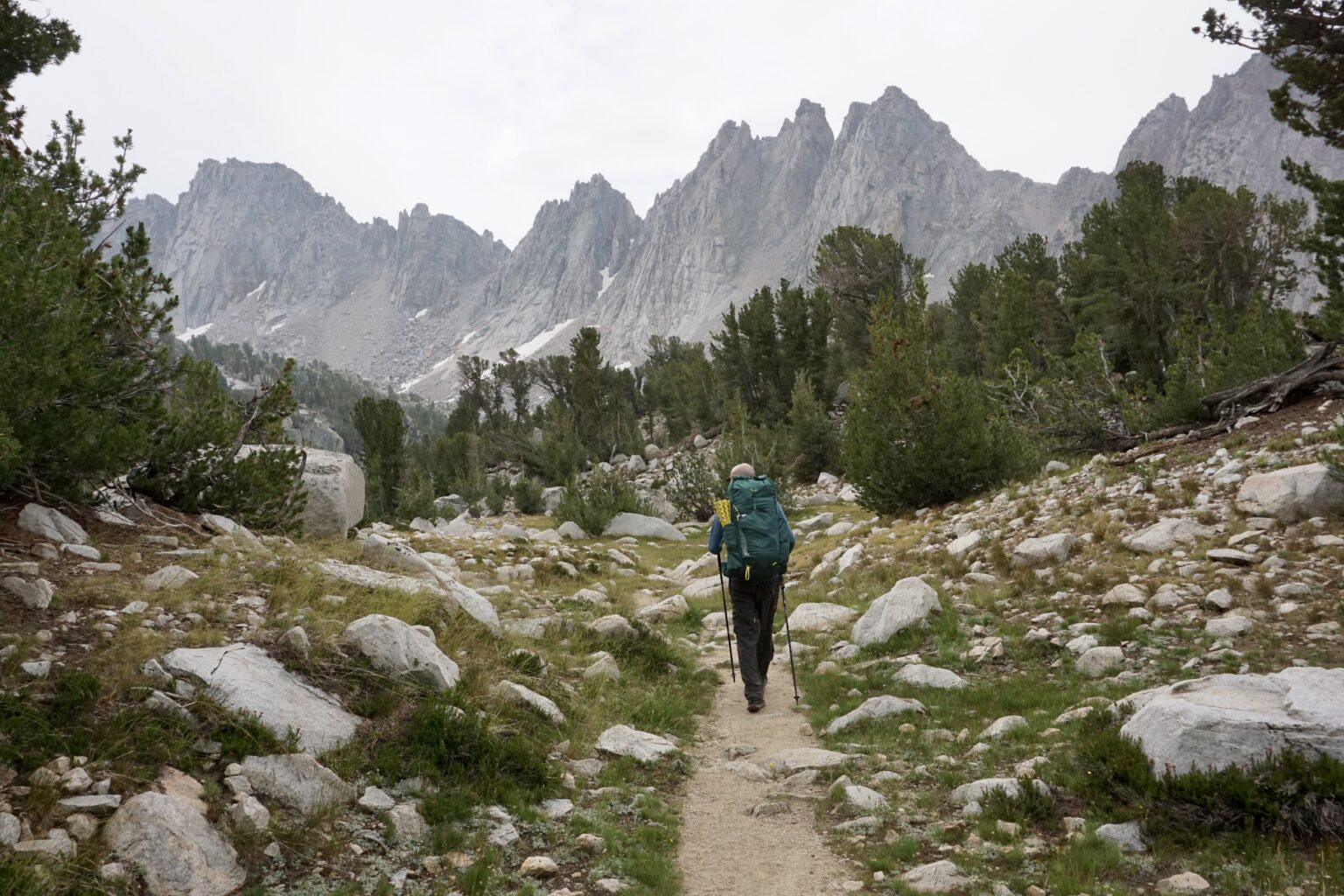 Hiking over Kearsarge Pass to Kearsarge Lakes - Beyond These Borders