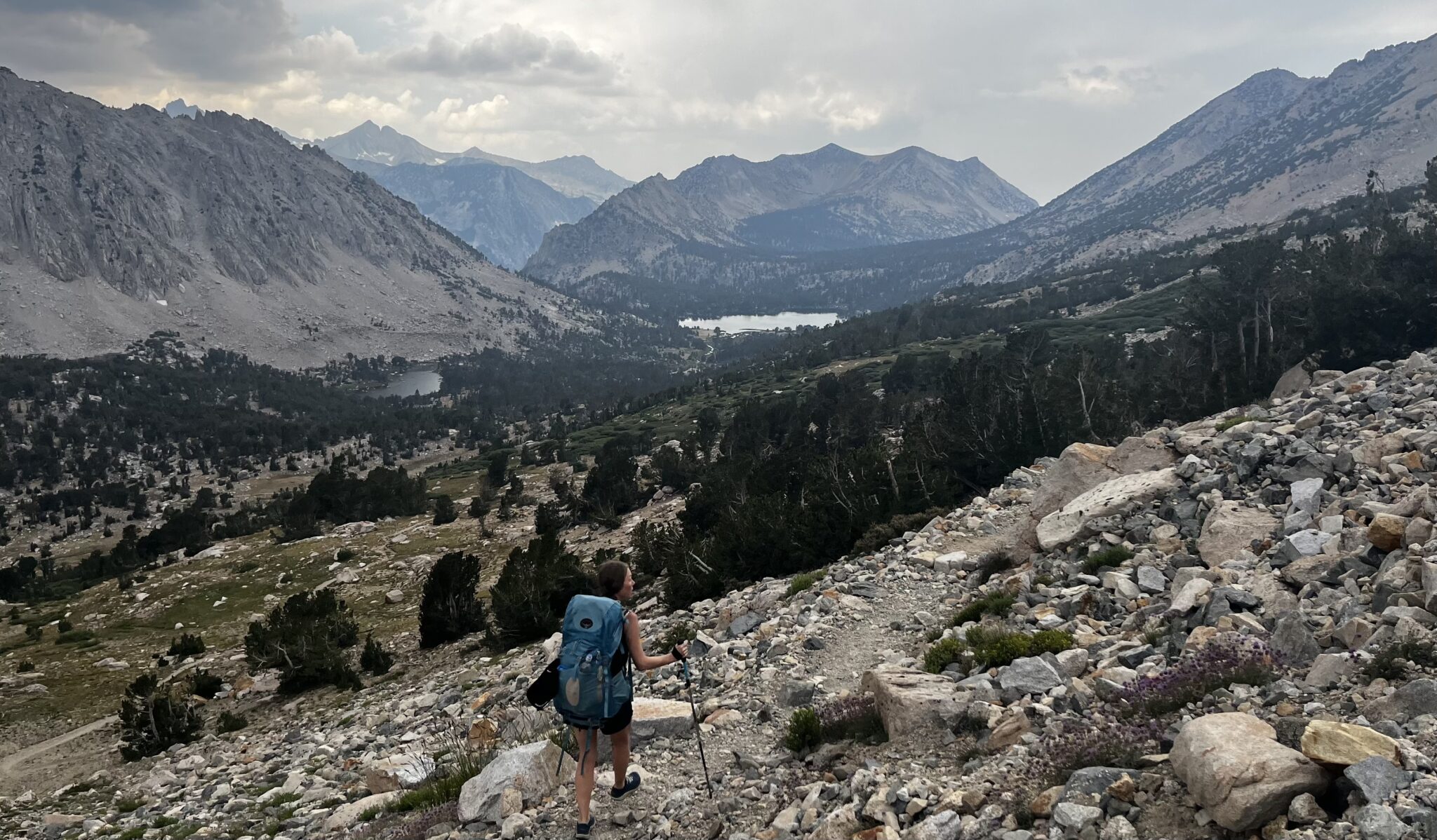 Hiking over Kearsarge Pass to Kearsarge Lakes - Beyond These Borders