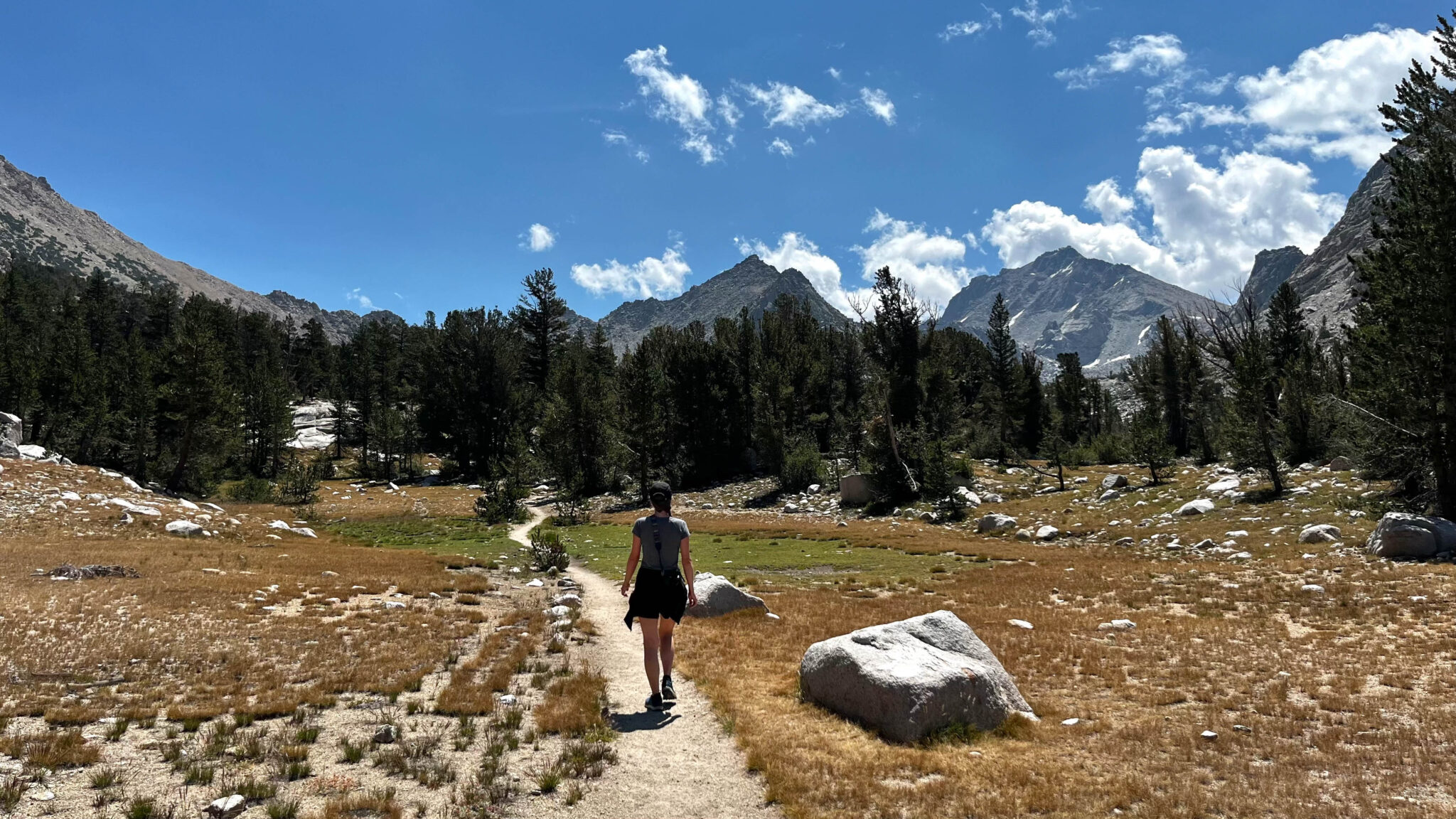 Hiking over Kearsarge Pass to Kearsarge Lakes - Beyond These Borders