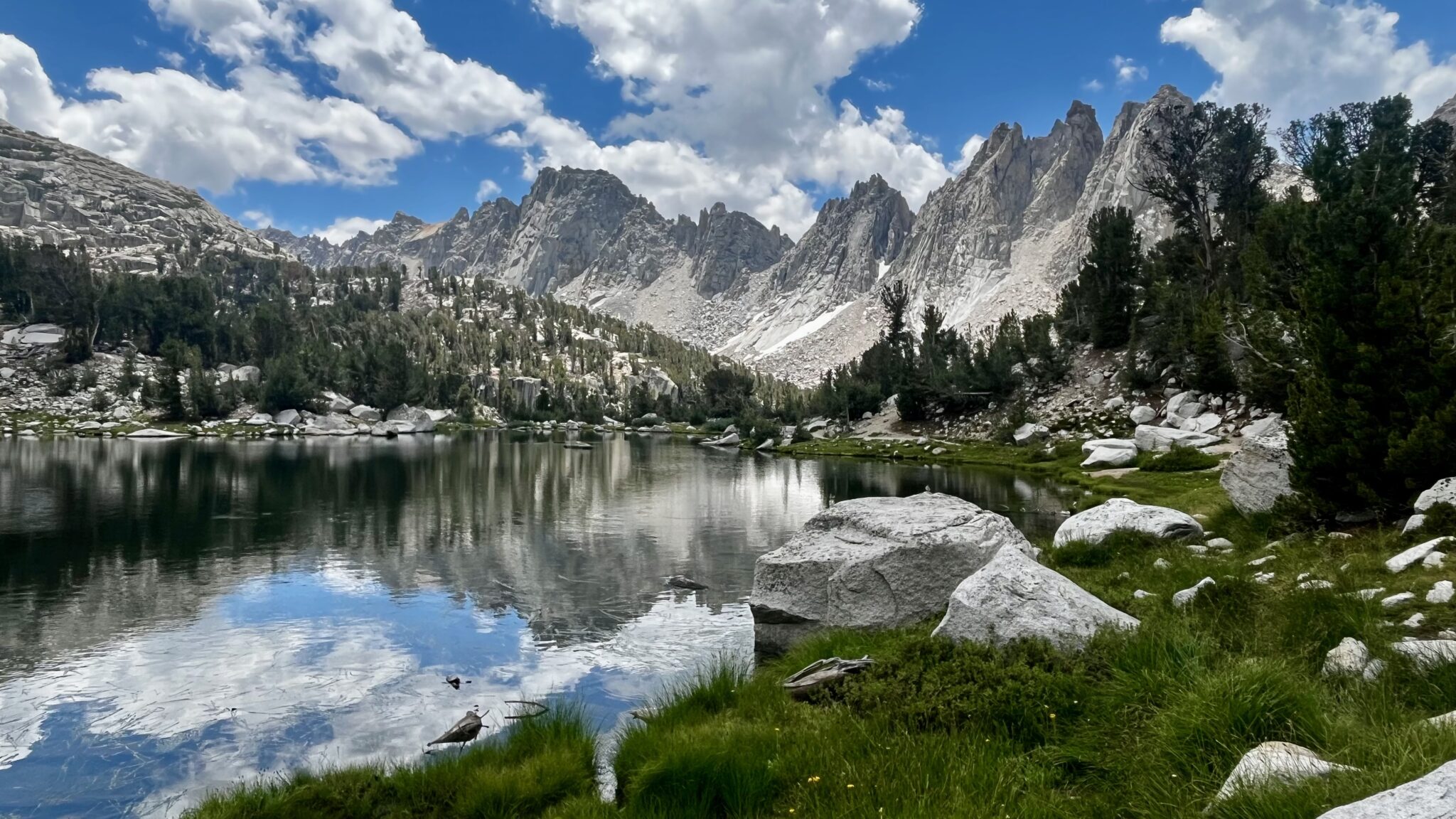 Hiking over Kearsarge Pass to Kearsarge Lakes - Beyond These Borders
