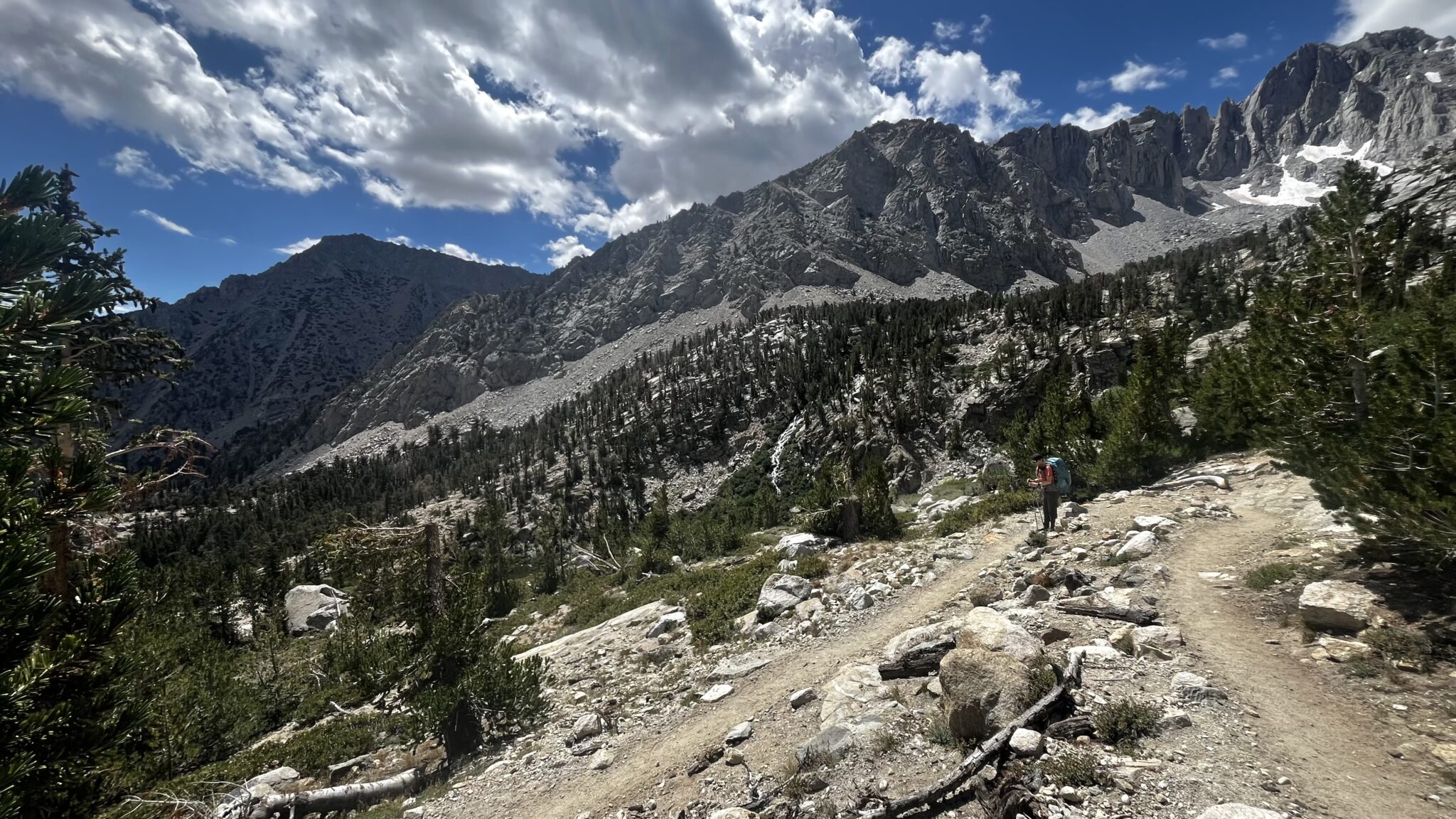 Hiking over Kearsarge Pass to Kearsarge Lakes - Beyond These Borders